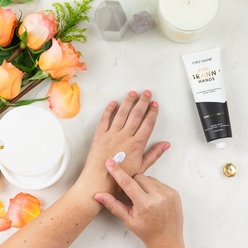 Chez Gagné -Hand Crème-Moisturizing -Anti-Granny Hands-Orange Vanilla
