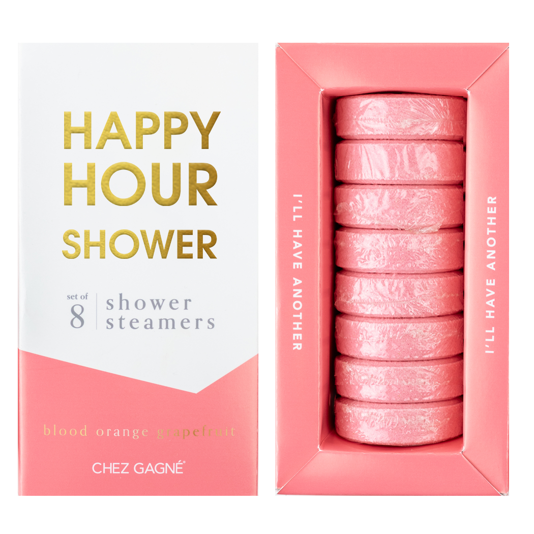 Chez Gagné - Shower Steamer - Happy Hour Shower - Blood Orange - Set of 8