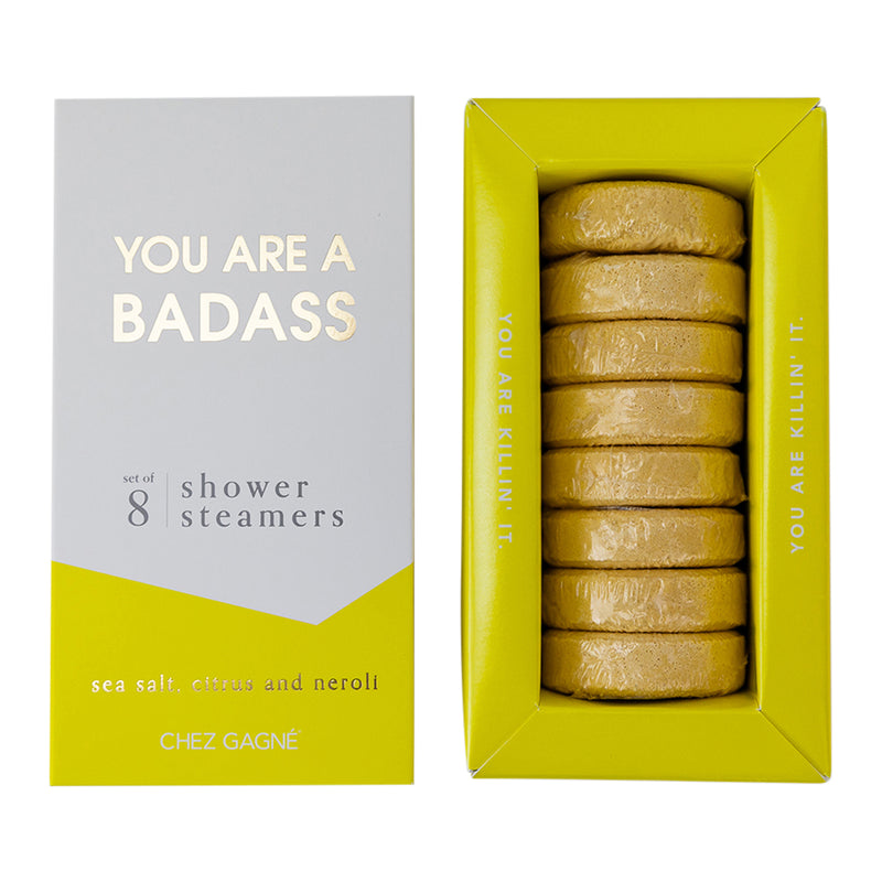 Chez Gagné -Shower Steamers - You are A Badass - Sea Salt, Citrus + Neroli