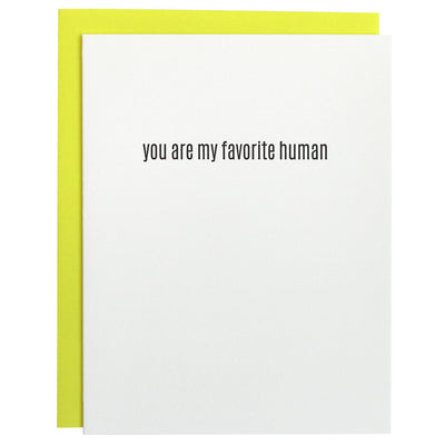 Chez Gagné - Hilarious Letterpress Greeting Cards - Favorite Human
